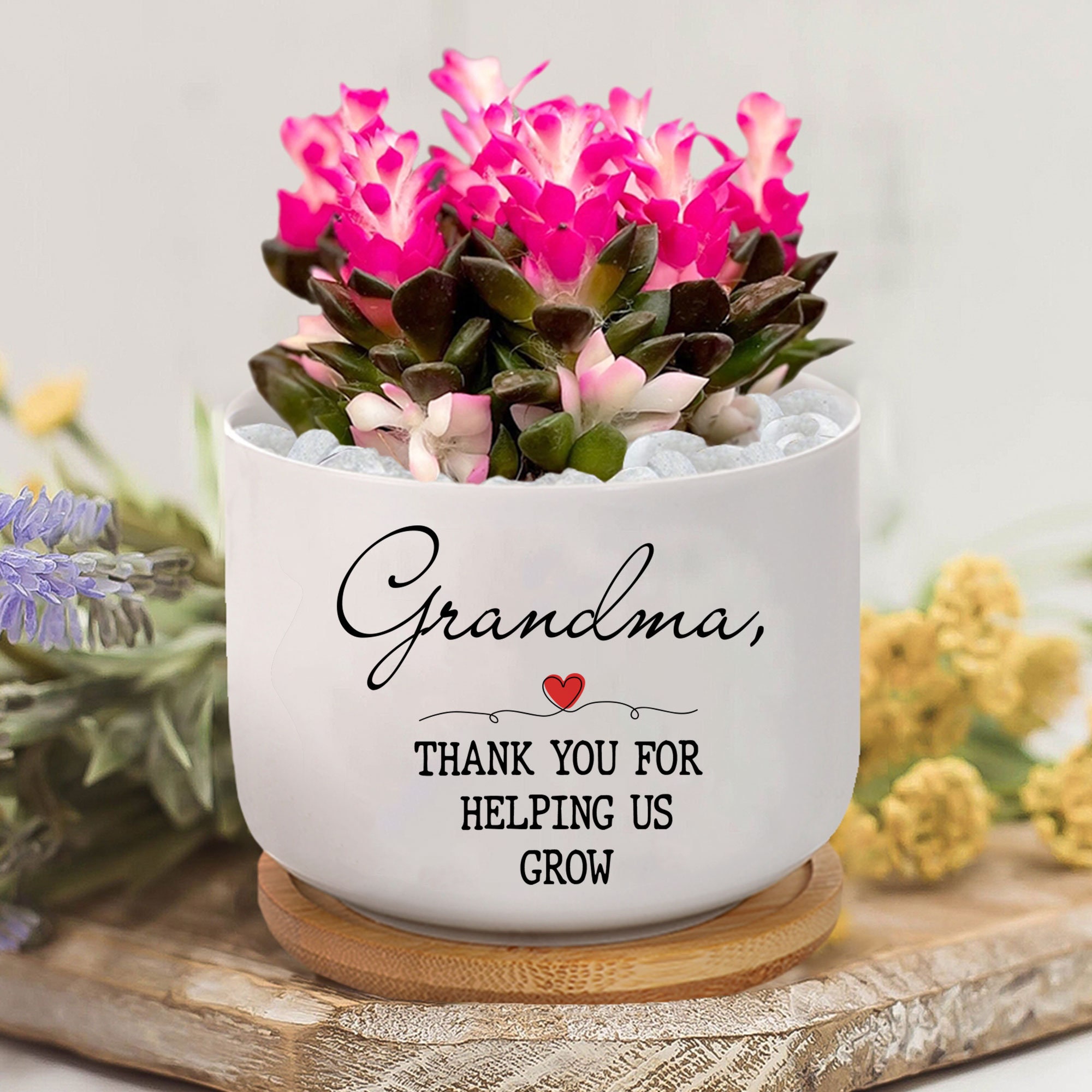Custom Grandma's Garden Plant Pot, Custom Grandmas Garden Flower Vase ...