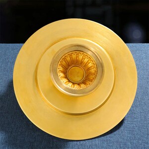 Pure Brass Tibetan Buddhist Religious Offering Mandala Set Altar Shrine ...