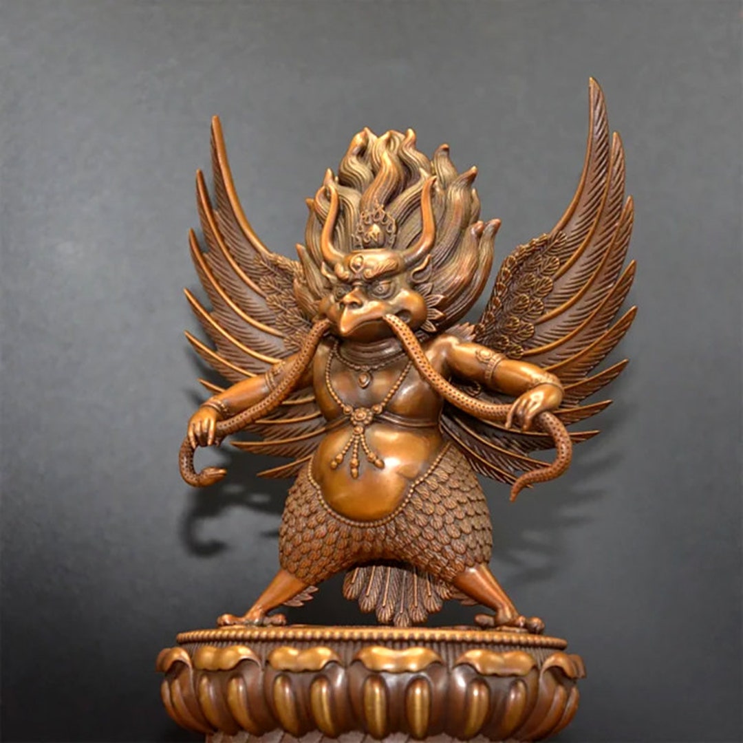 Garuda Statue Oxidized Copper Statue Exquisitely Carved Perfect ...