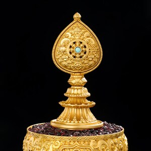 Pure Brass Tibetan Buddhist Religious Offering Mandala Set Altar Shrine ...