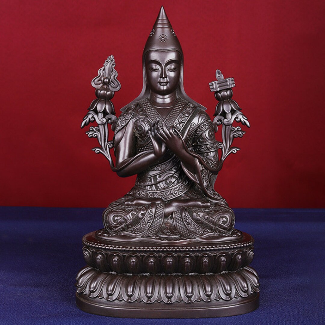 Ju Mipham Rinpoche Jamgon Mipham Gyatso Oxidized Copper Statue - Etsy