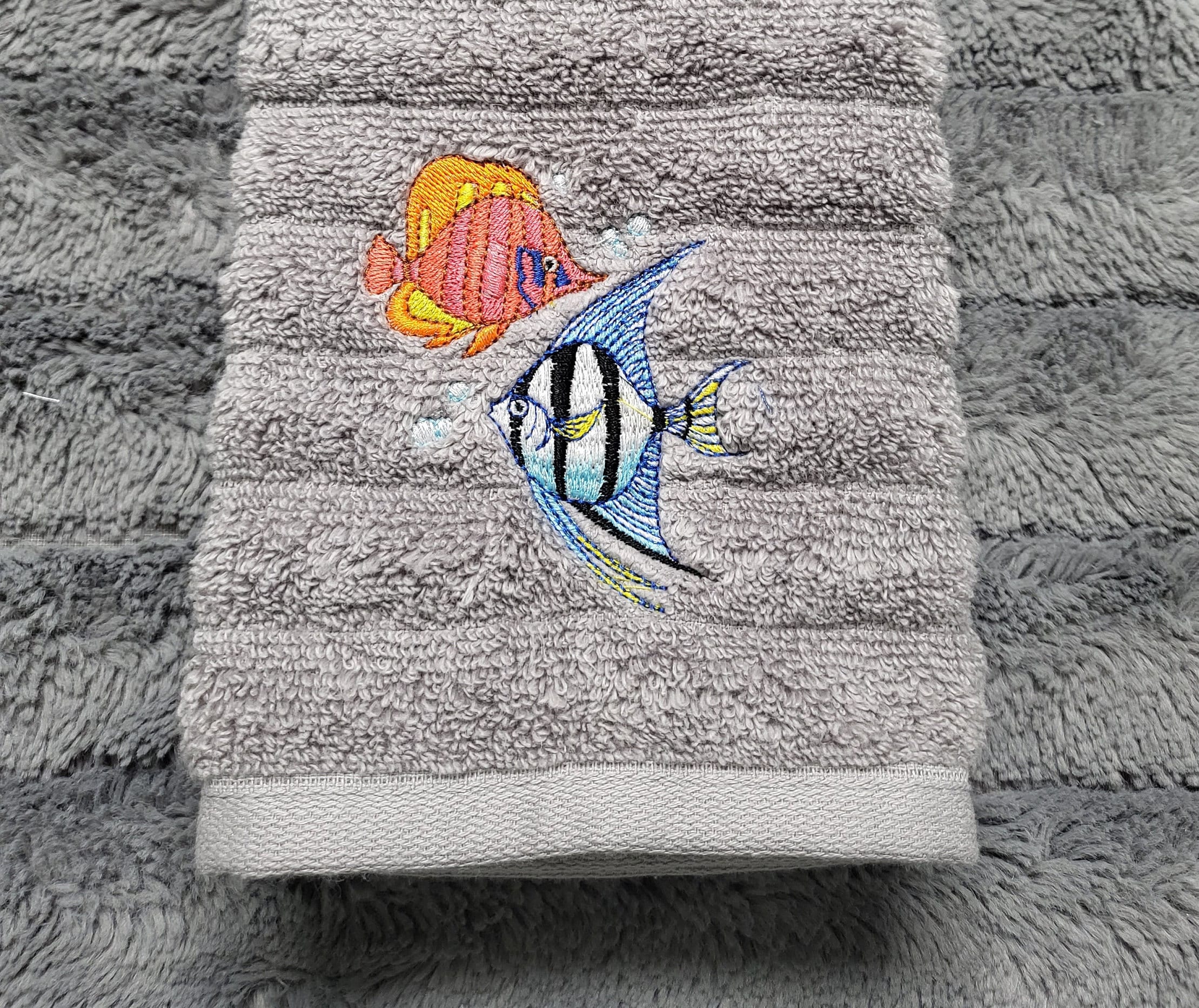 Fish Themed Bathroom Towels - Etsy