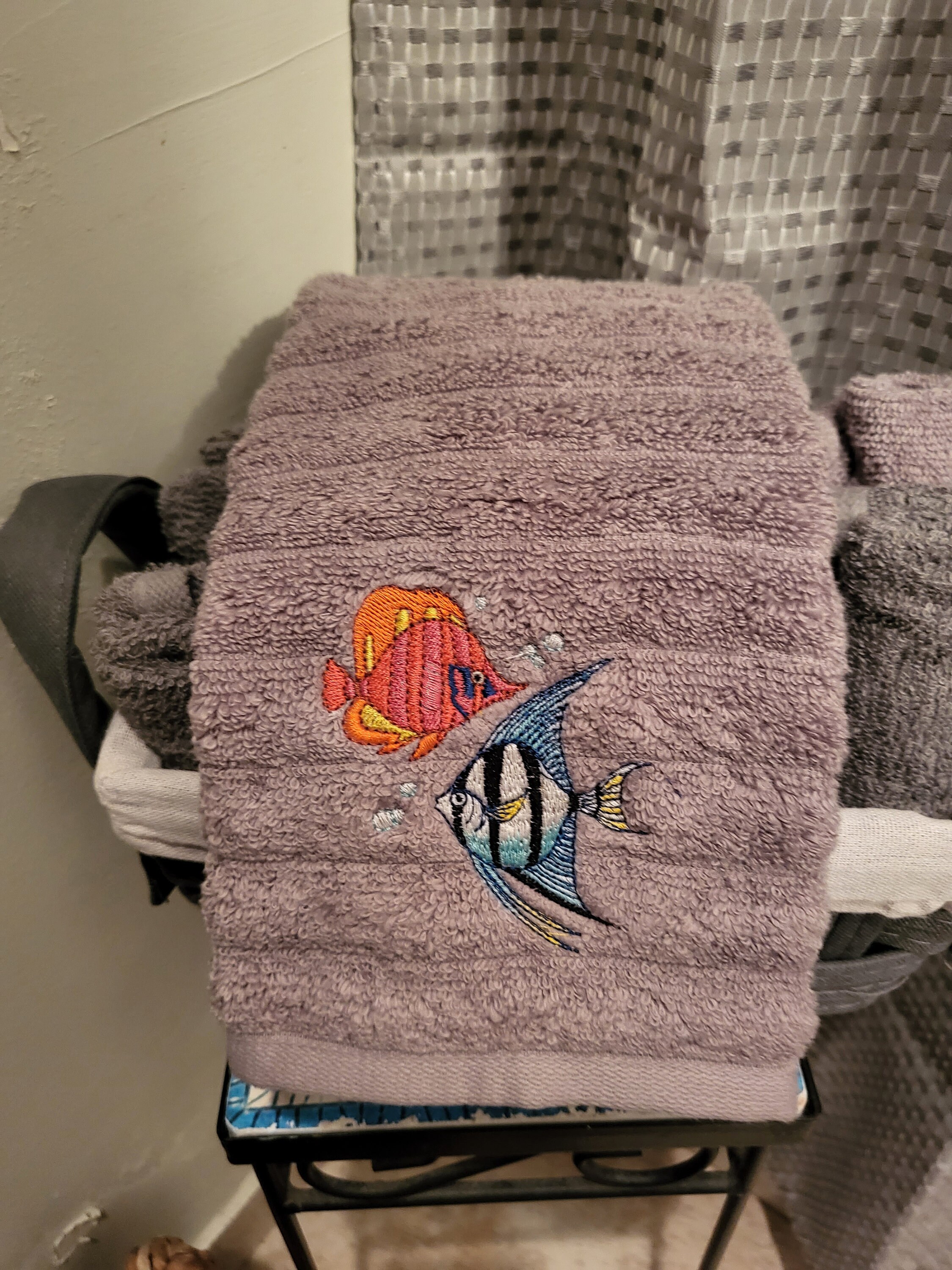 Fish Themed Bathroom Towels - Etsy