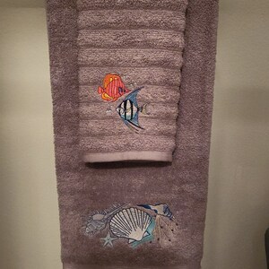 Fish Themed Bathroom Towels - Etsy