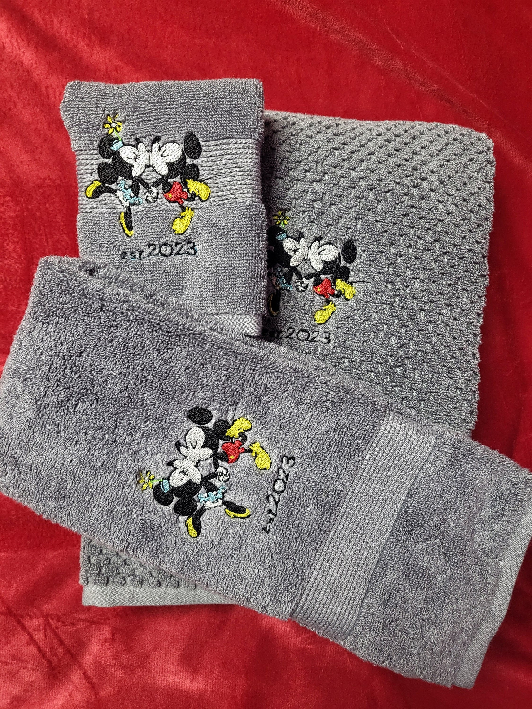 Minnie and Mickey Mouse Spa Towel and Bath Towels - Etsy