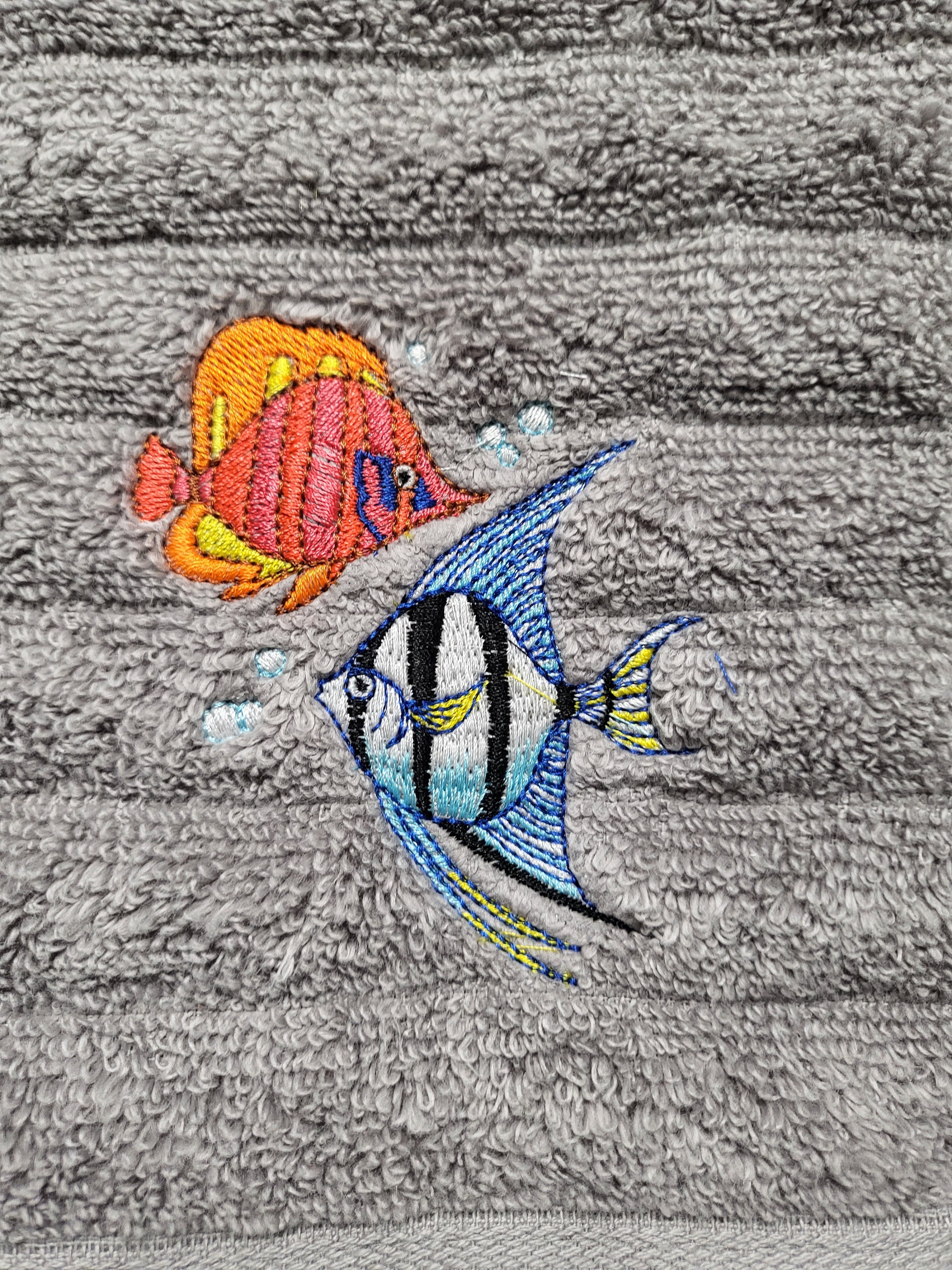 Fish Themed Bathroom Towels - Etsy