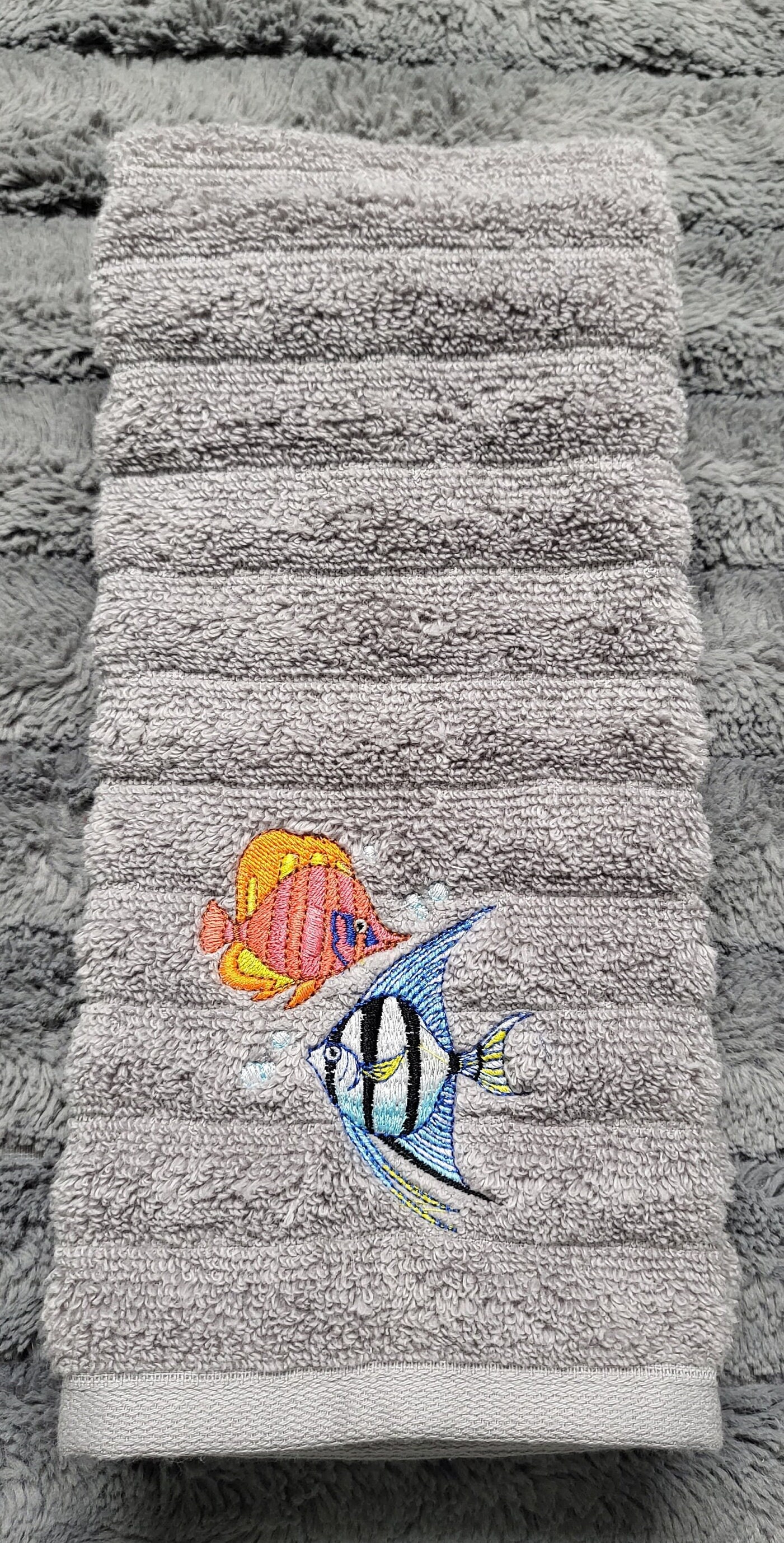 Fish Themed Bathroom Towels - Etsy