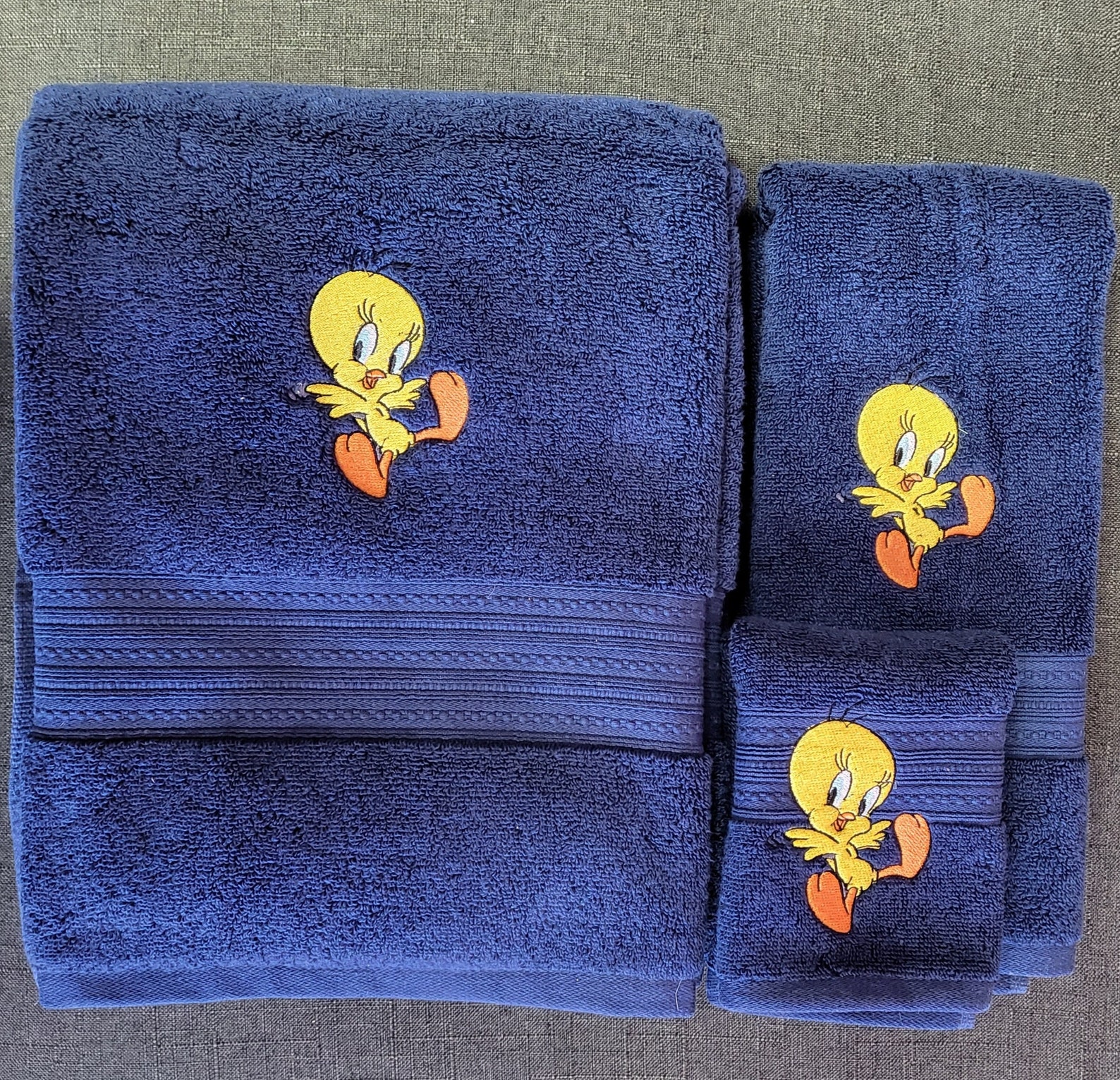 Tweety Bird Towels - Etsy