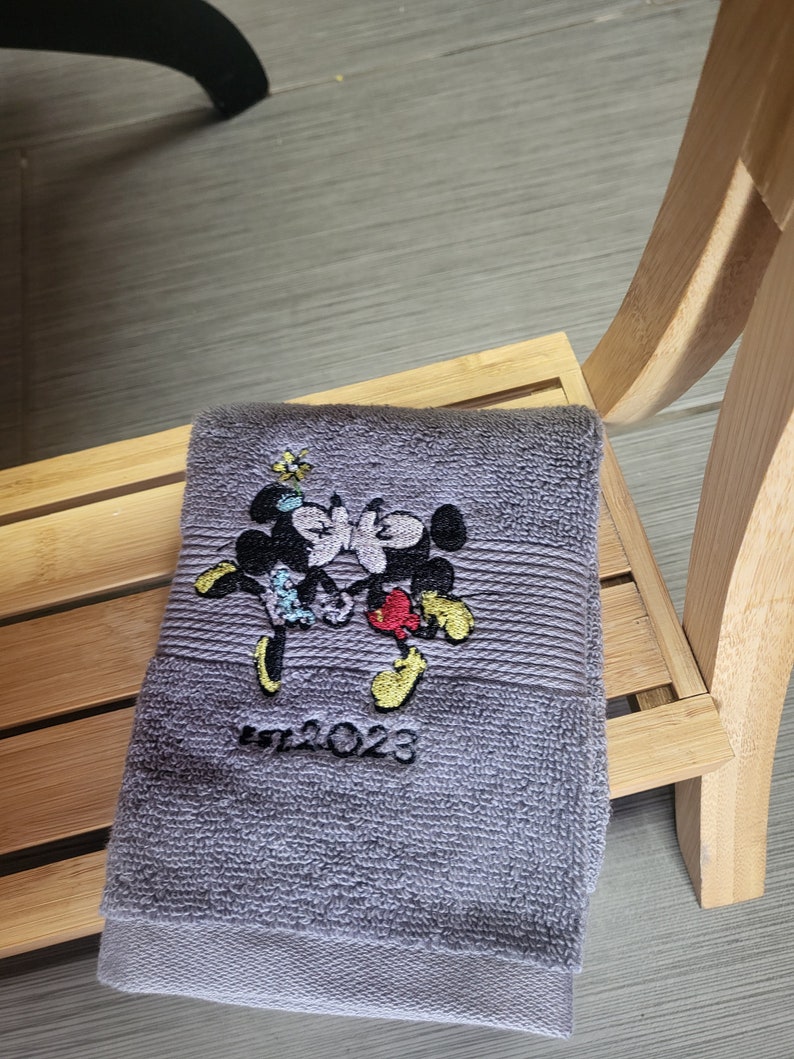 Minnie and Mickey Mouse Spa Towel and Bath Towels - Etsy