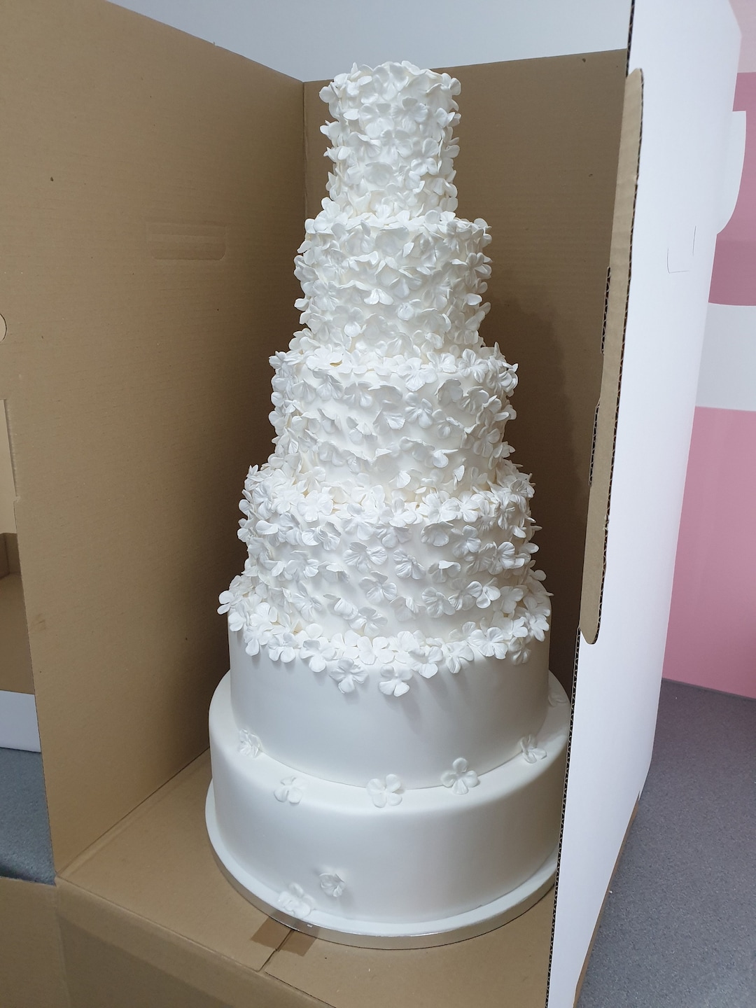 6 Tier Wedding Cake Fake Dummy Cake - Etsy UK