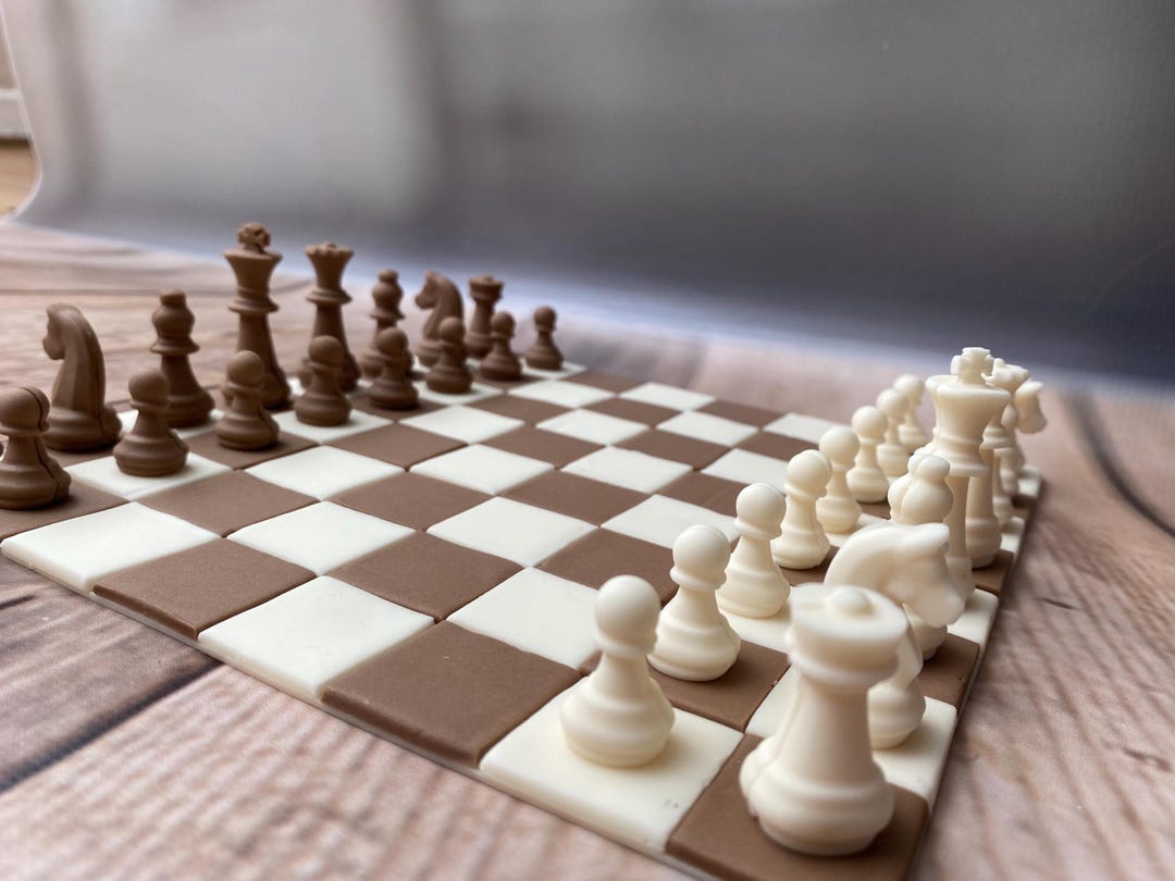 Fondant Chess Set Cake Topper - Etsy UK