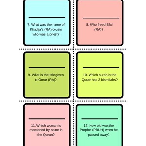 Islamic Trivia Questions and Answers - Etsy