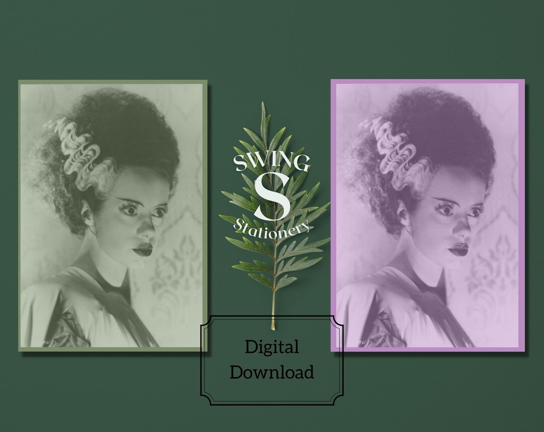 Printable All Occasion Cards, the Bride Cards, Frankenstein's Bride ...