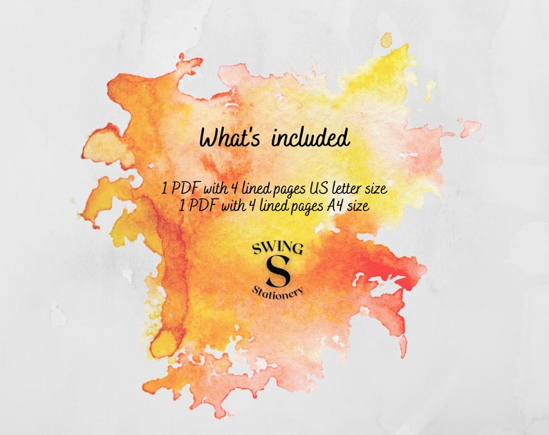 Llama Printable Writing Paper Downloadable Alpaca Note Paper - Etsy