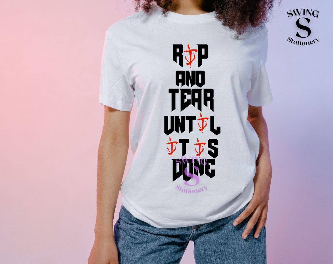 Doom Png, Doom Slayer Svg, Rip and Tear Until It is Done, Doom Eternal ...