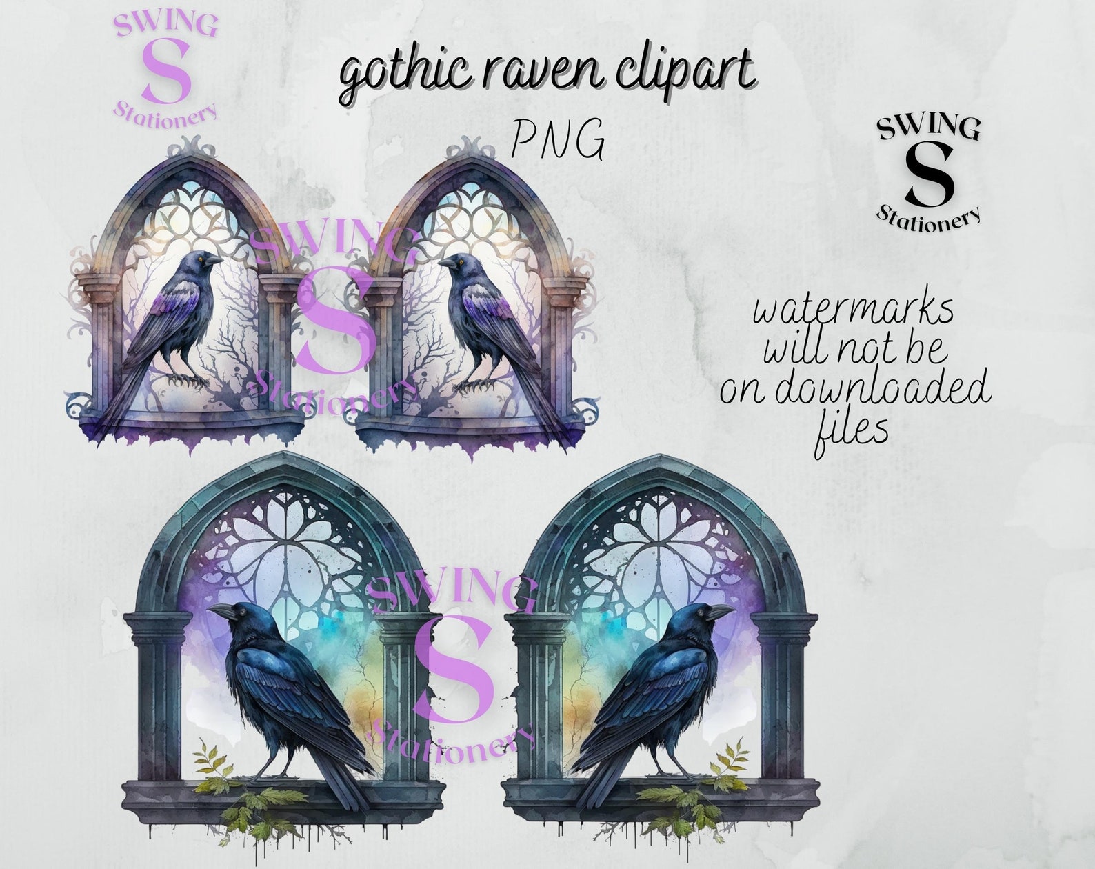 Raven Window Png, Gothic Raven Clipart, Crow Clipart, Gothic Window Art ...