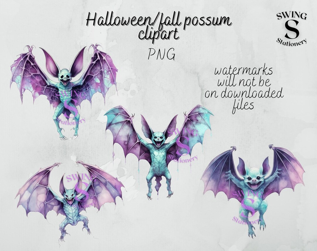 Bat Pngs, Vampire Bats, Purple and Teal Bats, Demon Bats, Flying Devils ...