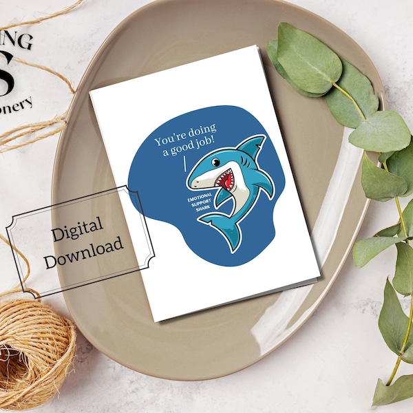 Emotional Support Shark - Etsy