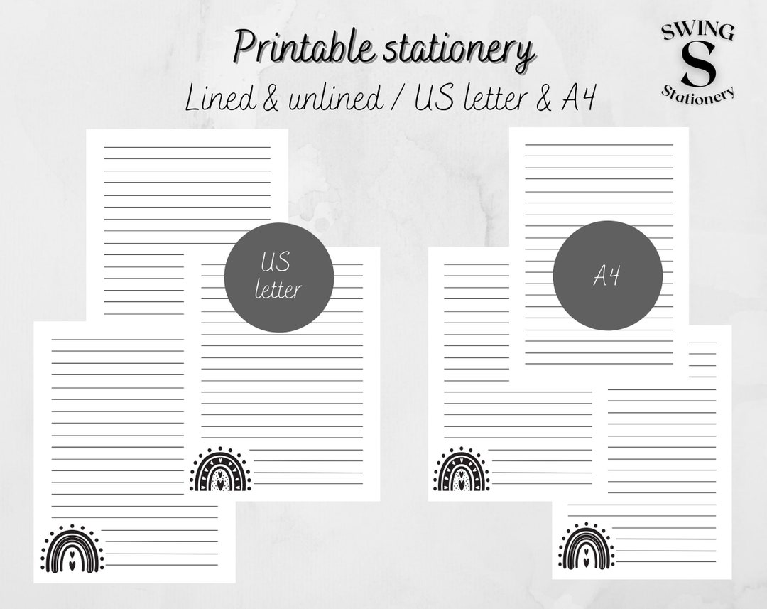 Black Rainbow Printable Paper, Black and White Rainbow Paper ...