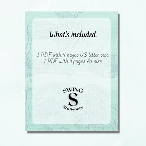 Sea Life Downloadable Stationery Paper, Ocean Downloadable Stationery ...