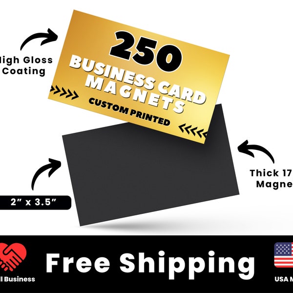 Business Card Refrigerator Magnets - Etsy Business Card Refrigerator Magnets - Etsy