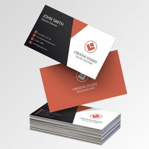 500 Business Cards Printed, Thick 16pt Full Color Business Cards Glossy ...