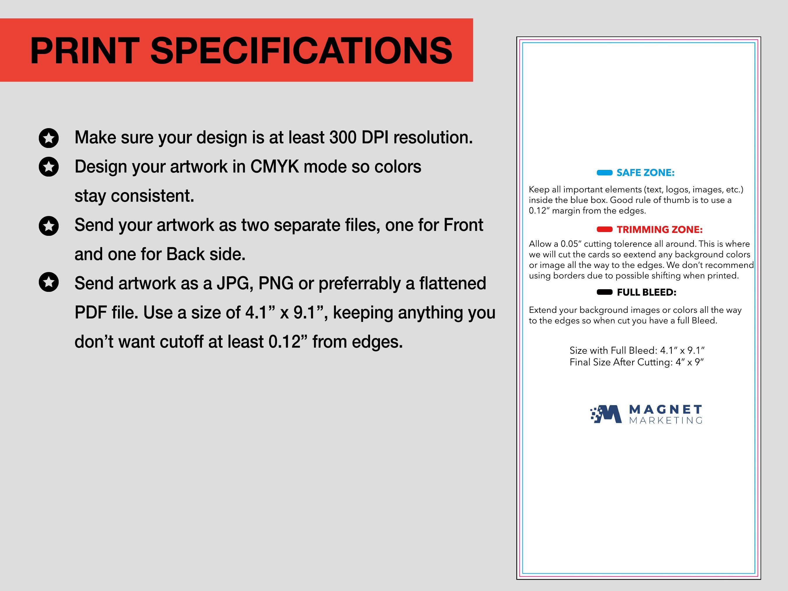 100 4x9 Rack Cards Printed Full Color Both Sides Glossy - Etsy