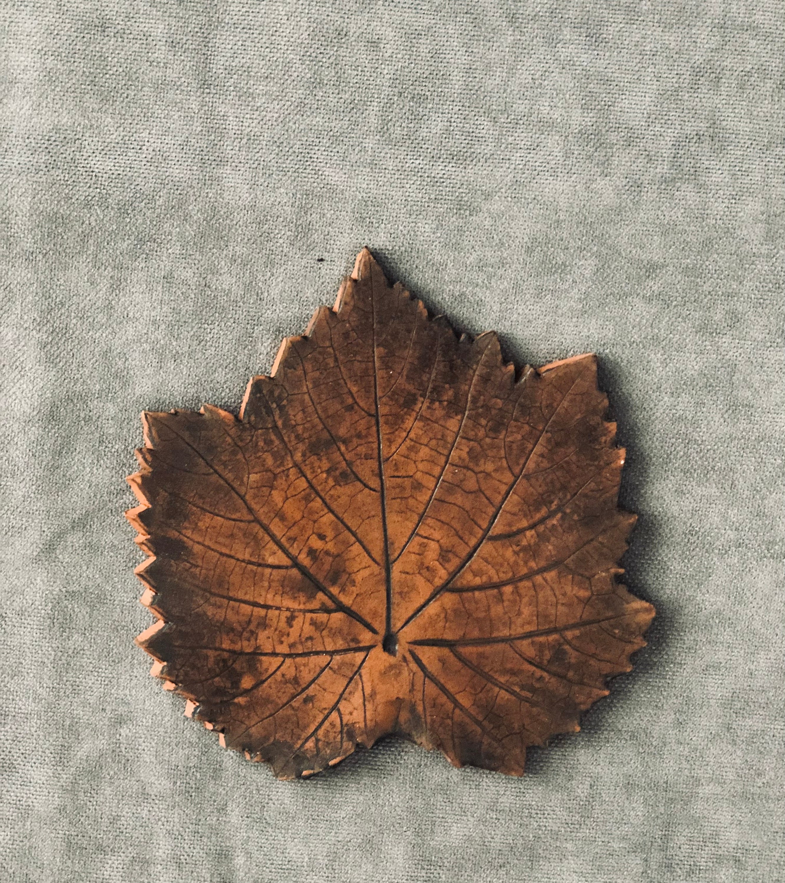 Handmade Ceramic Leaf Set 6 Piece, Wedding Present, Home or Office ...