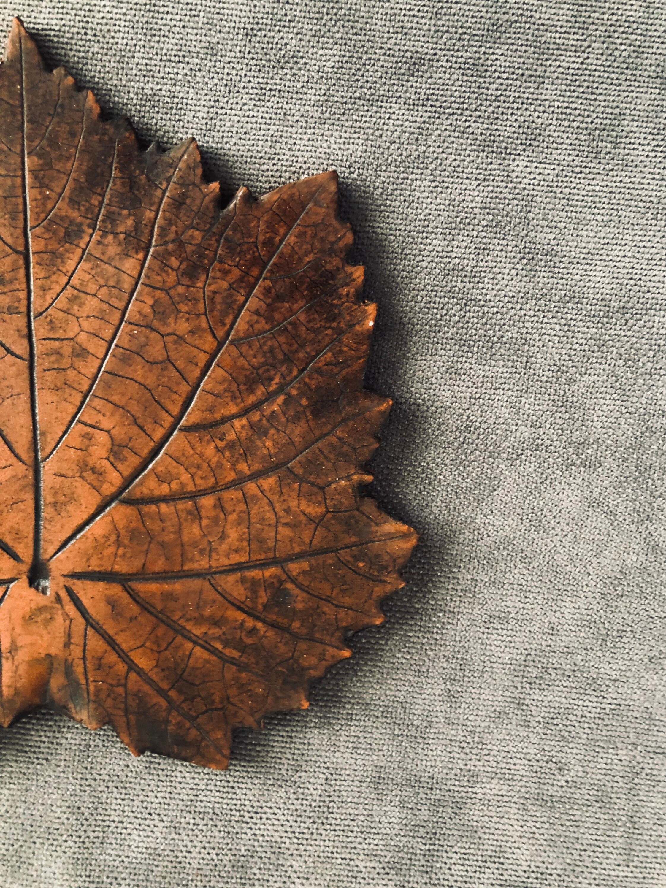 Handmade Ceramic Leaf Set 6 Piece, Wedding Present, Home or Office ...