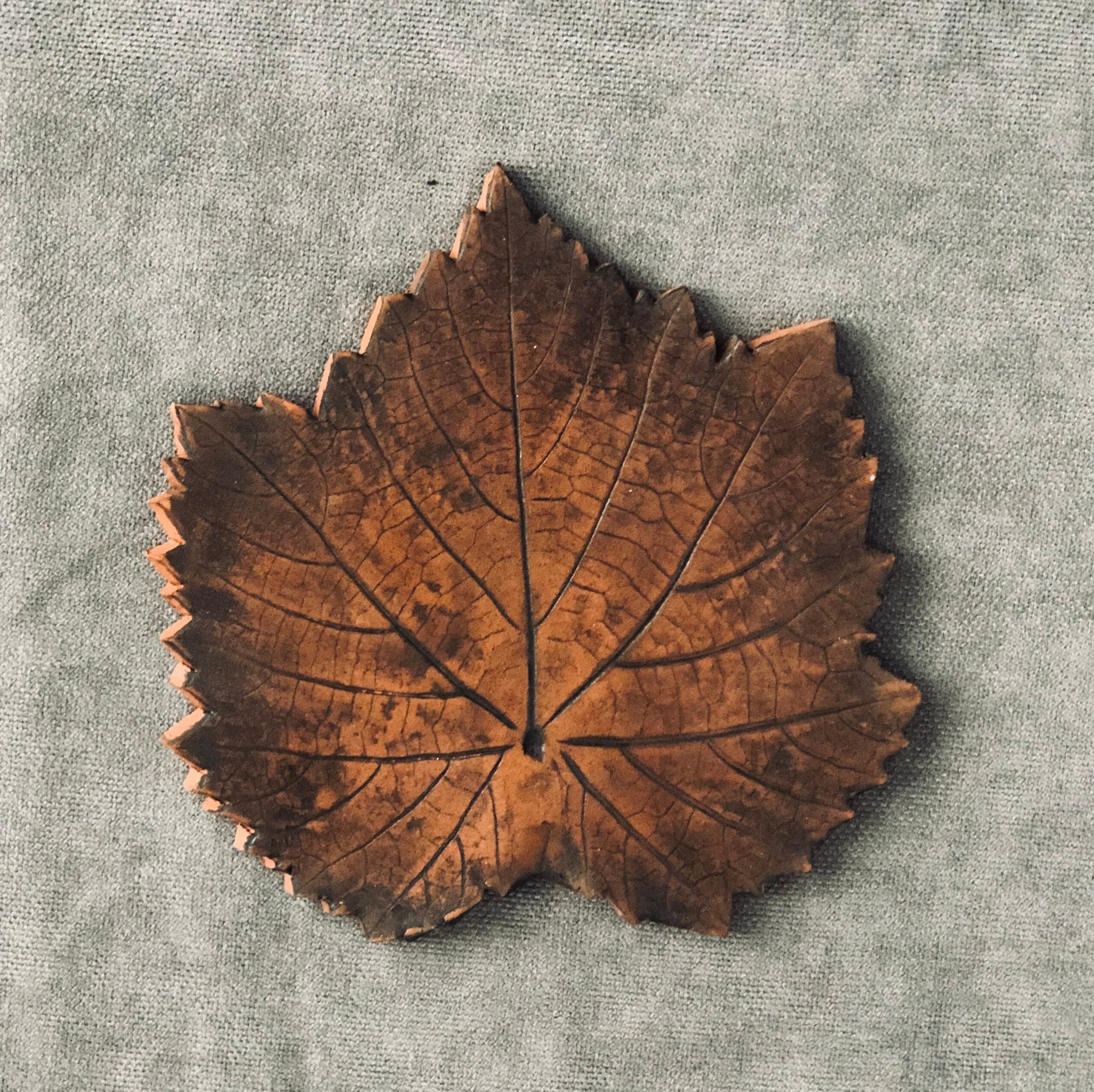 Handmade Ceramic Leaf Set 6 Piece, Wedding Present, Home or Office ...