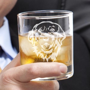 Personalized Golden Retriever Engraved Glass: Dog Memorial Gift - Etsy