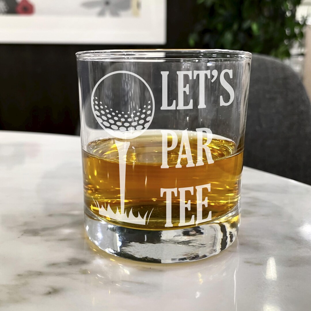 Custom GOLFER Gift ENGRAVED Personalized Stemless Wine Glass Gift for ...