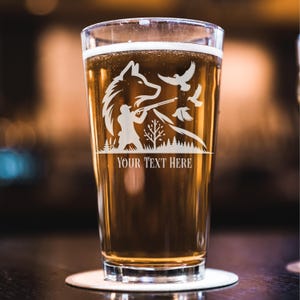 Custom Engraved Hunting Design Glass – Personalized Whiskey, Wine, or ...