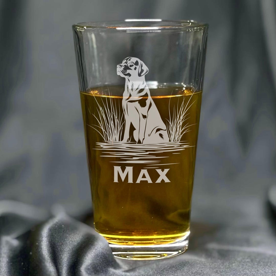 Personalized Labrador Engraved Whiskey Glass: Customizable Dog Lover ...