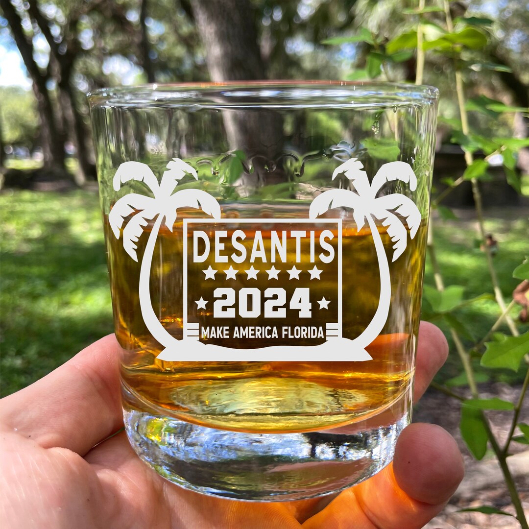 Desantis 2024 PRESIDENT Glass Engraved Custom Gift President Funny ...