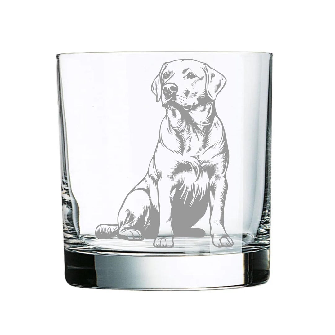 Personalized Labrador Engraved Whiskey, Beer Pint or Wine Glass ...