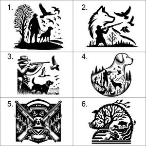 Custom Engraved Hunting Design Glass – Personalized Whiskey, Wine, or ...