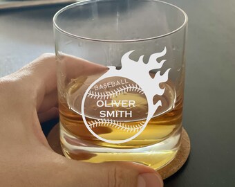 Baseball Coach Whiskey Glass - Etsy