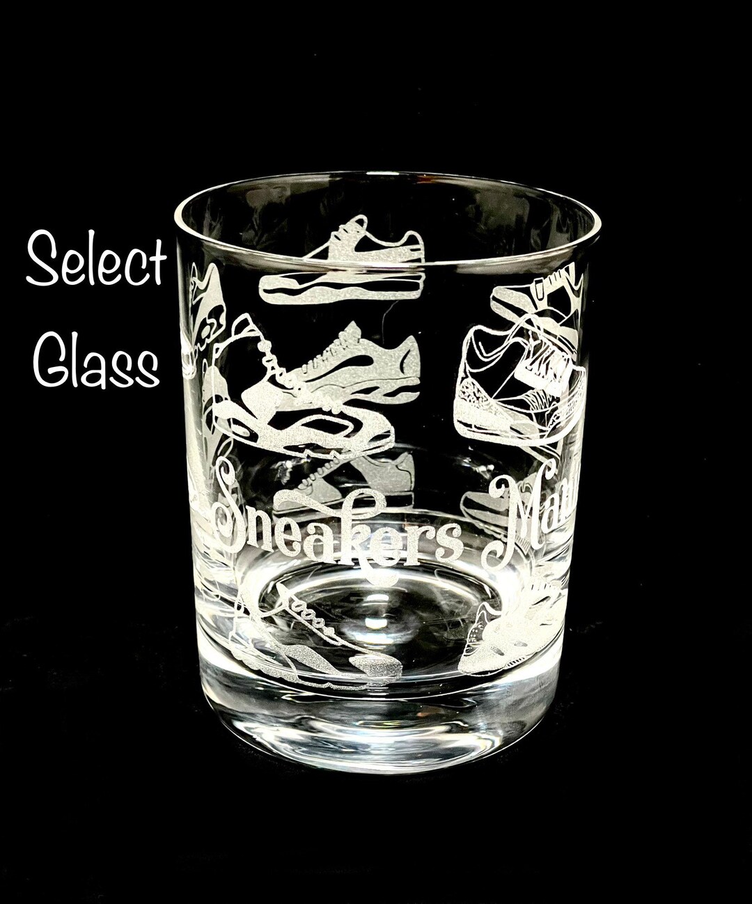 Engraved Sneakers Whiskey Glass: Sports Shoe Lover Gift - Etsy