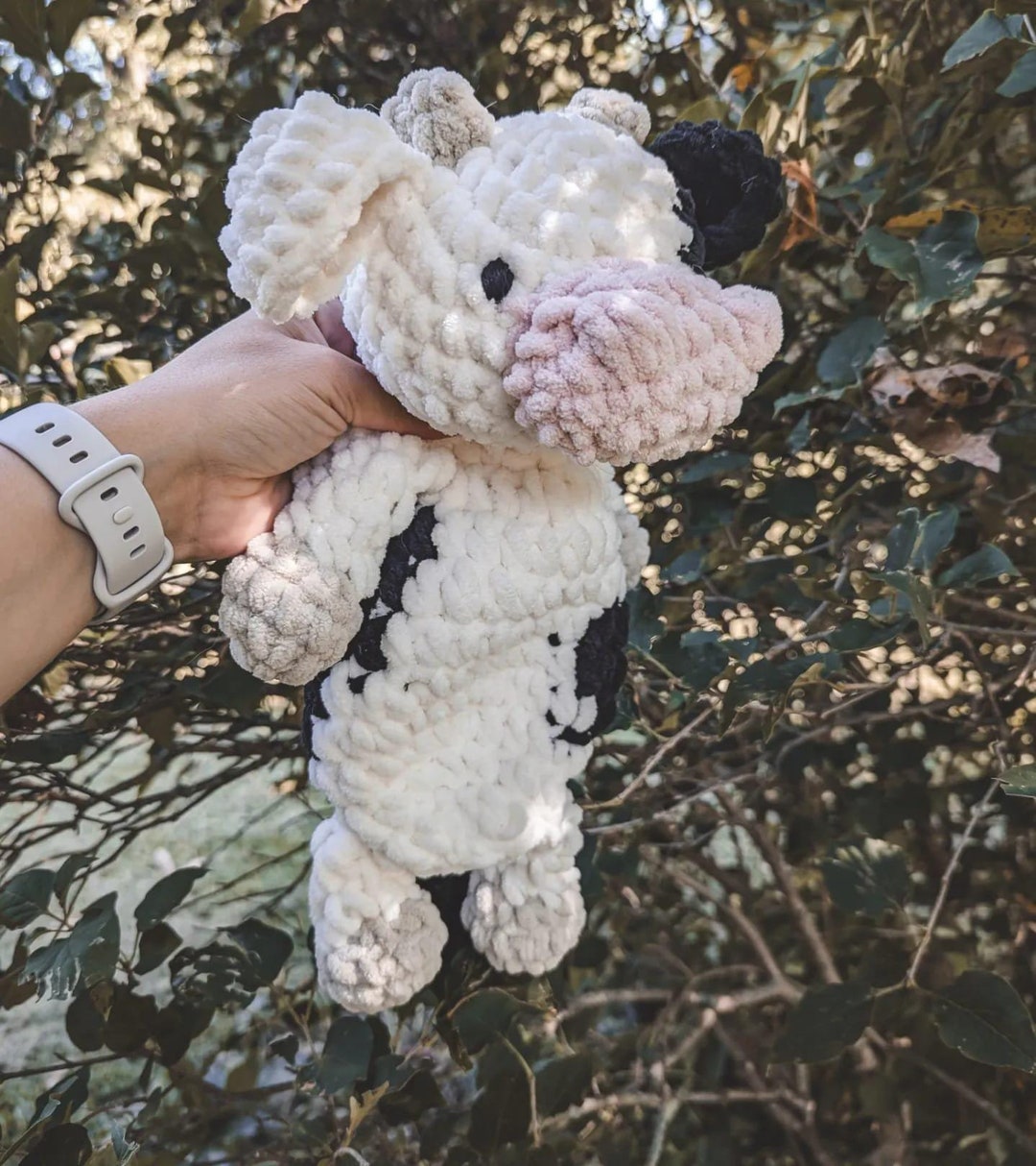Millie the Moo Cow | Crochet Cow | Cow Snuggler | Cow Plushie - Etsy