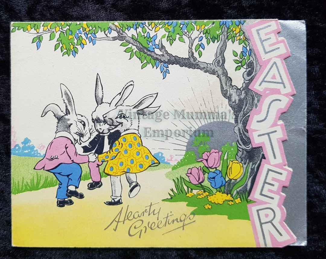 C.1940s Easter Greetings Card - Etsy UK
