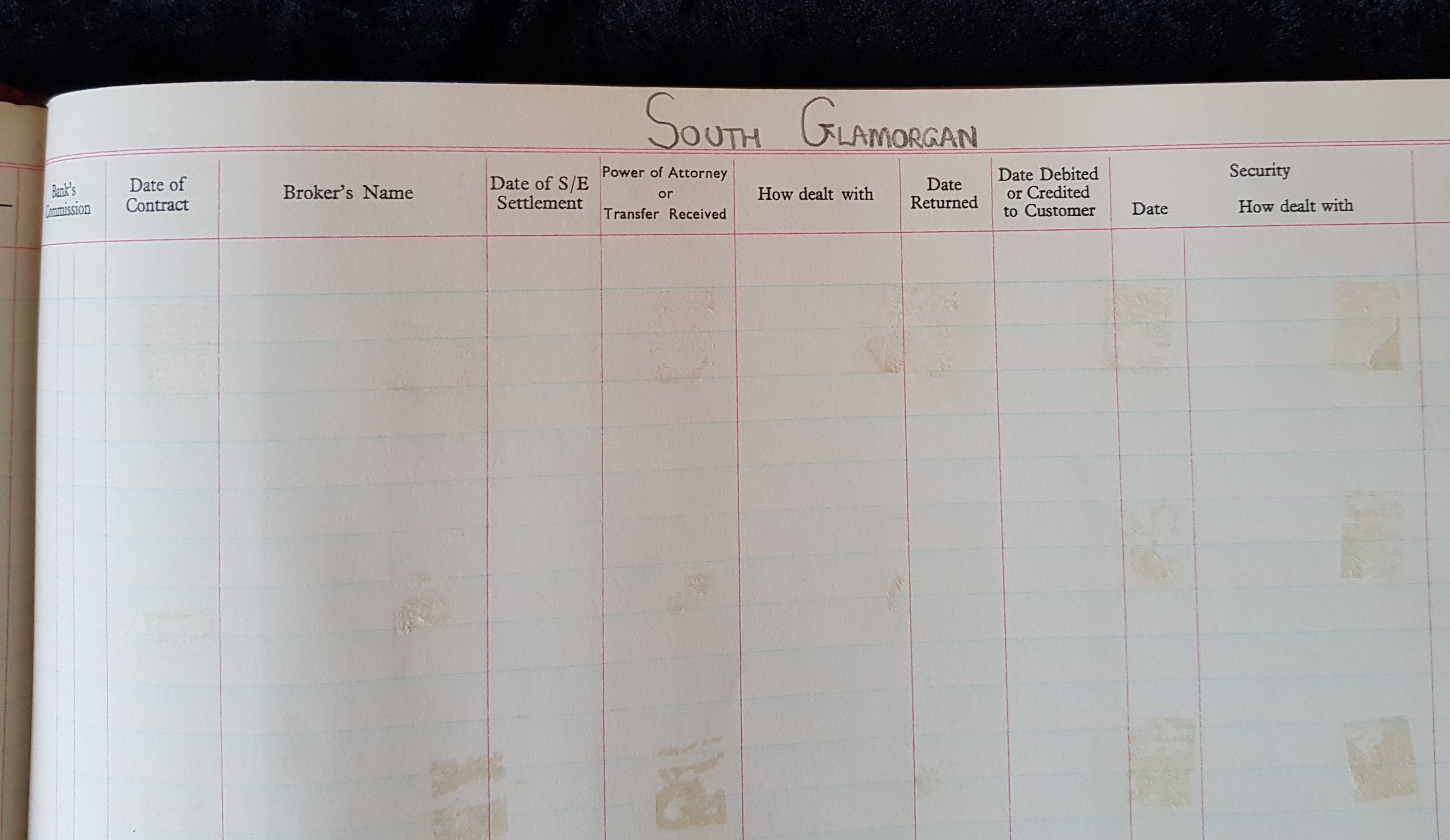 5 X Vintage Stocks & Shares Ledger Pages - Etsy