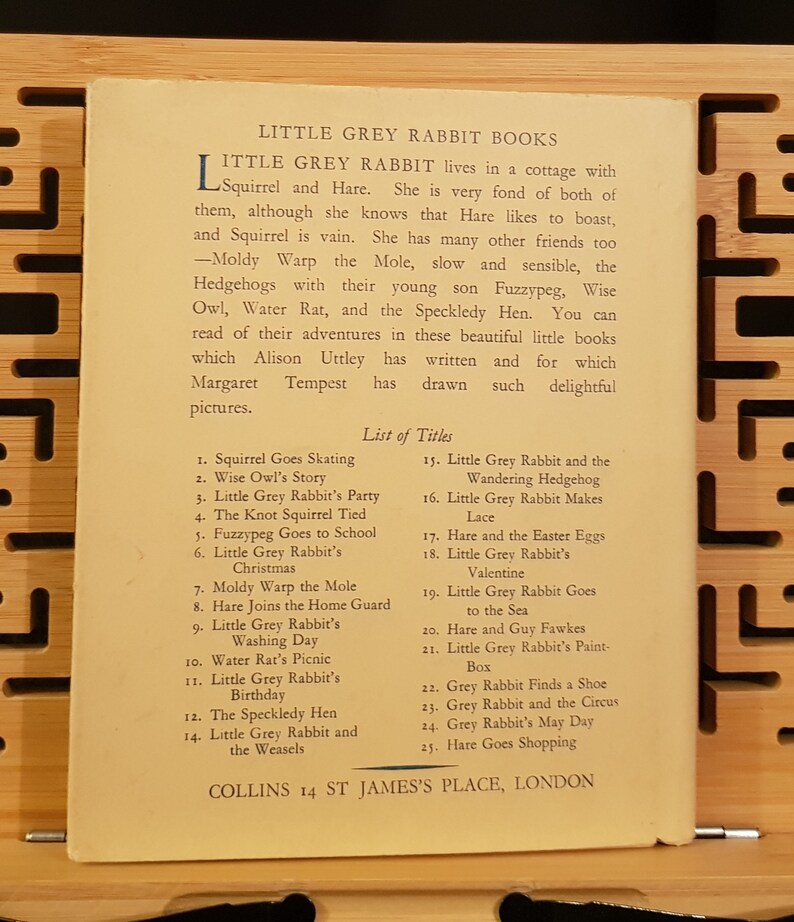 1966 Little Grey Rabbit's Party by Alison Uttley, Ill. Margaret Tempest ...