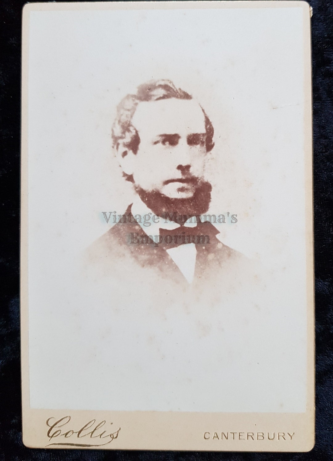 Cabinet Card - Bearded Man C.1860s - Etsy