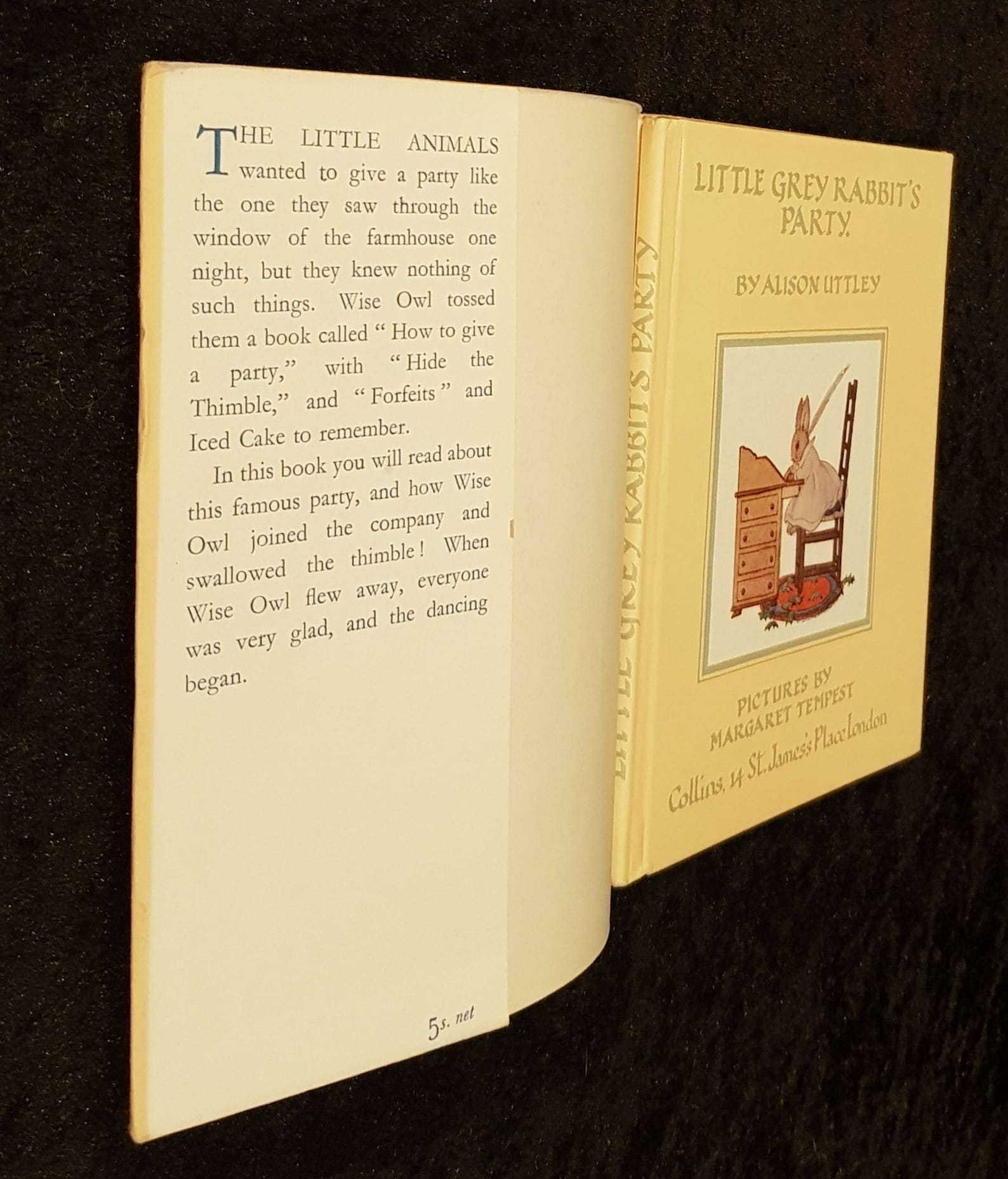 1966 Little Grey Rabbit's Party by Alison Uttley, Ill. Margaret Tempest ...