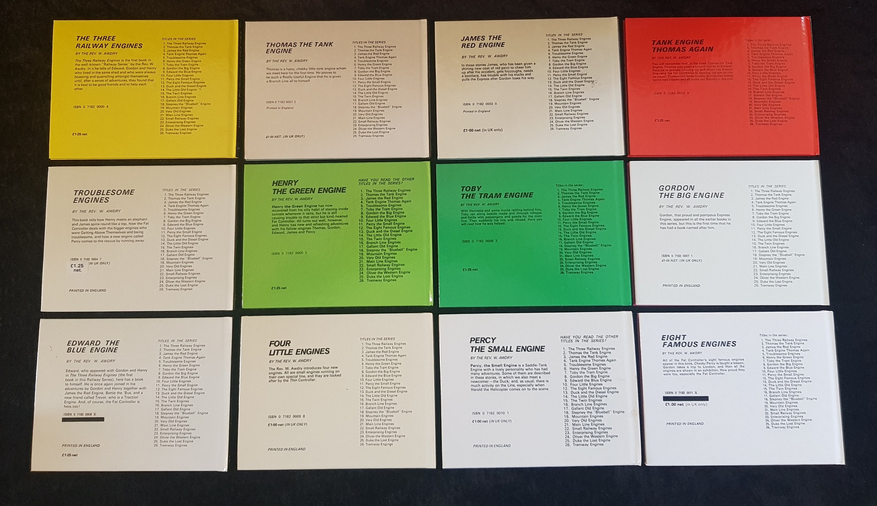 Thomas the Tank Engine Collection by the Rev. W. Awdry - Etsy UK