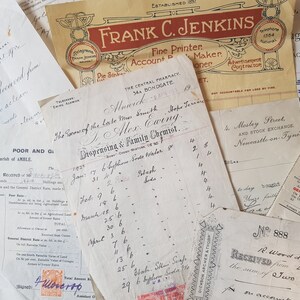 5 X 1920s Vintage Invoices - Etsy