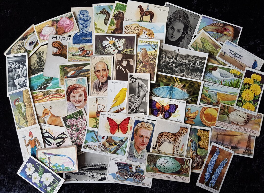 Vintage Cigarette/tea Cards X 25 Random Selection - Etsy