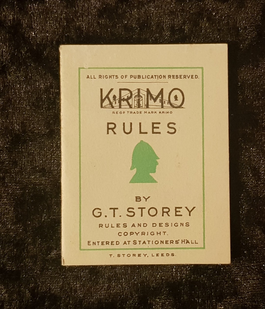 C1950s Krimo - Logical Deduction Card Game by G.T. Storey - Etsy