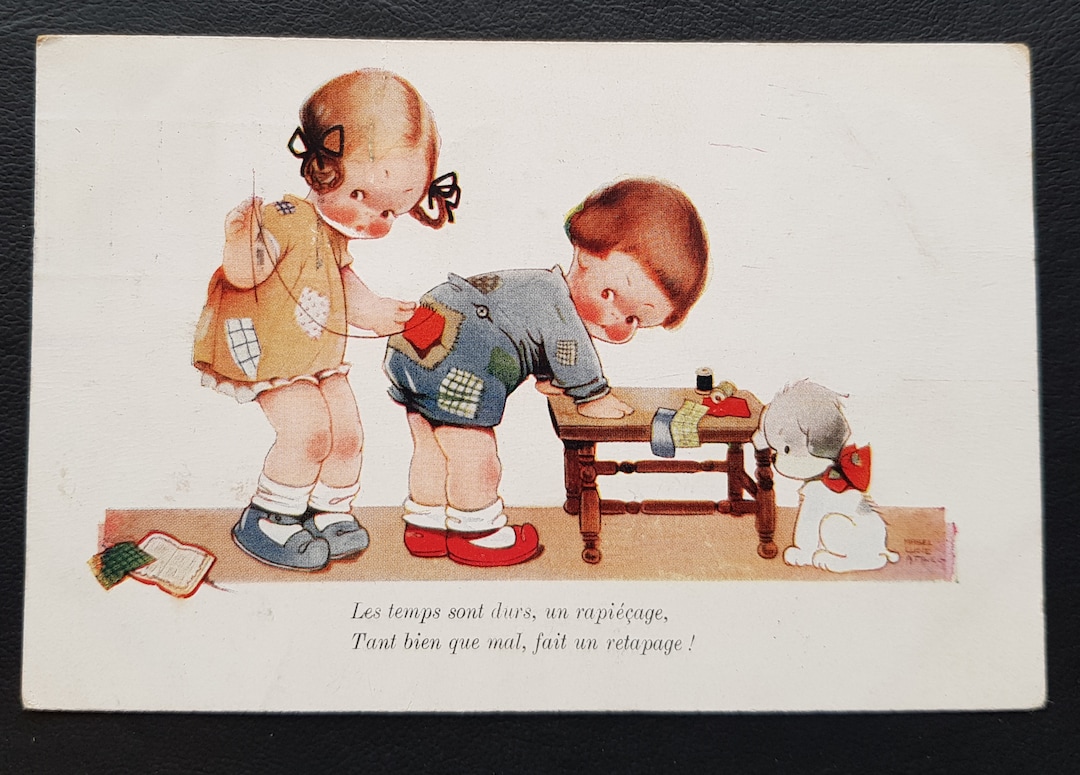 1928 Mabel Lucie Atwell Postcard - French Origin - Valentine & Sons - Etsy